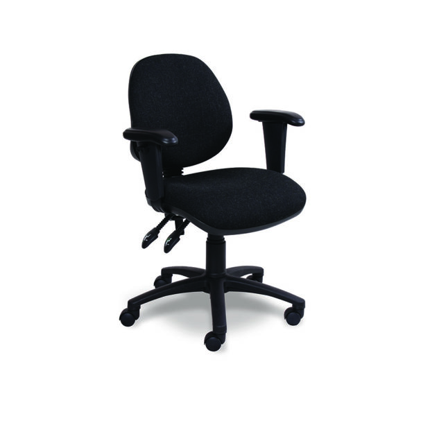 Medium-Back Operator / Task Chair + Adjustable Armrests - Advanced ...