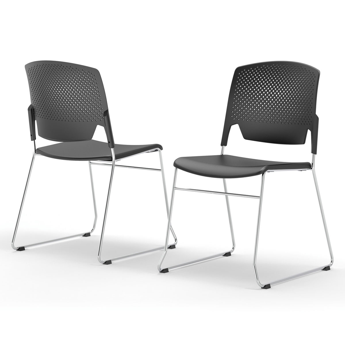 Edge Skid-Base Stacking Chair - Advanced Furniture